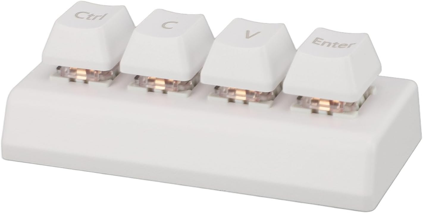4 Keys Mini Programmable Keypad, Usb Wired Plug And Play Mechanical ...