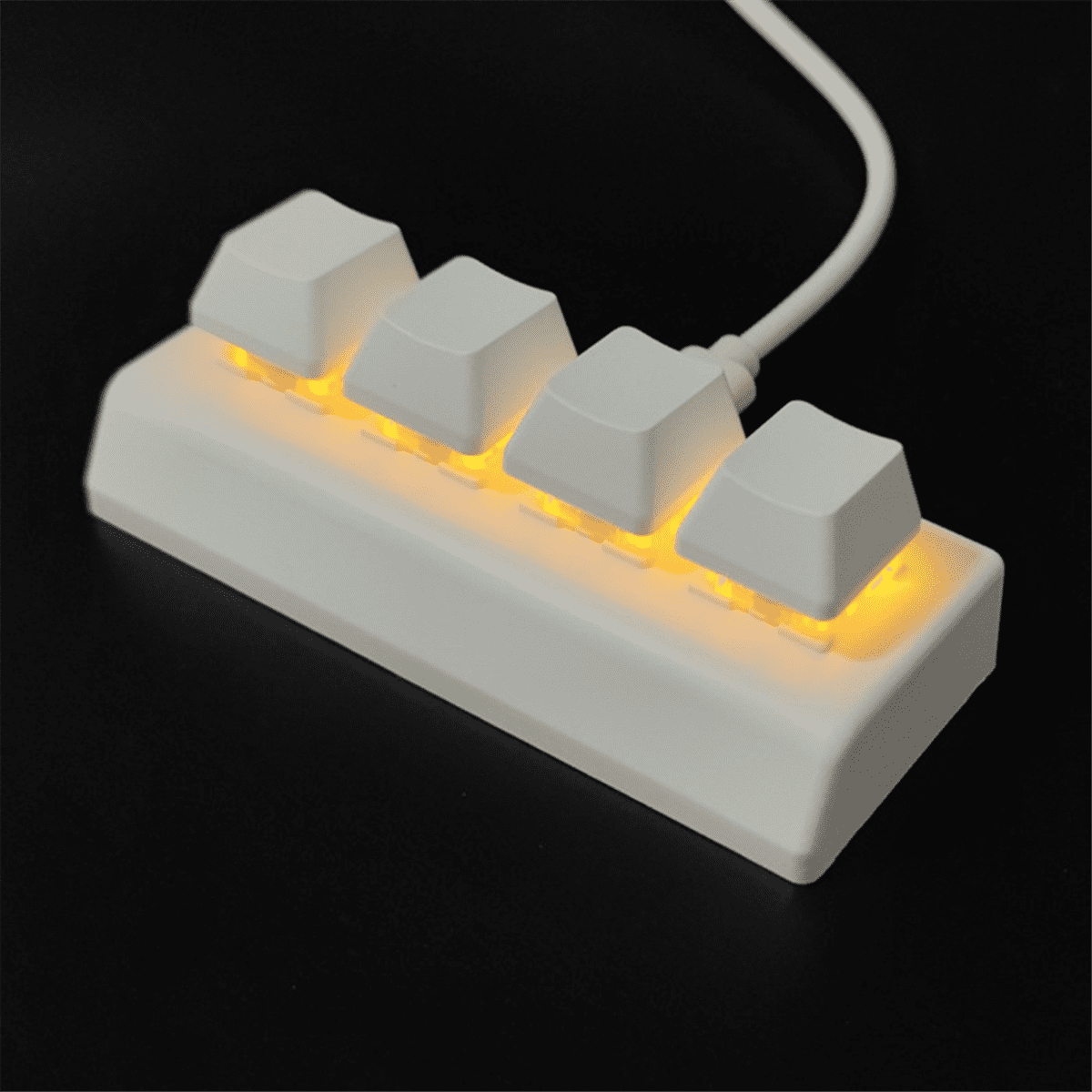 4 Keys Programmable Keypad Red Switch Ctrl C V Enter Mini Mechanical ...