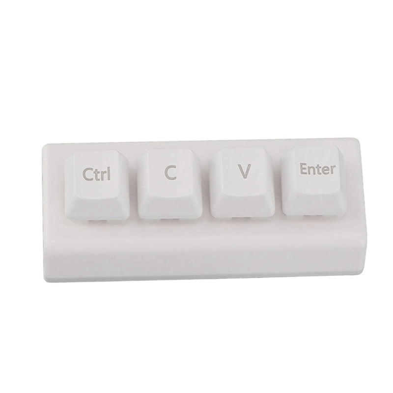 4 Keys Programmable Keypad Red Switch Ctrl C V Enter Mini Mechanical ...