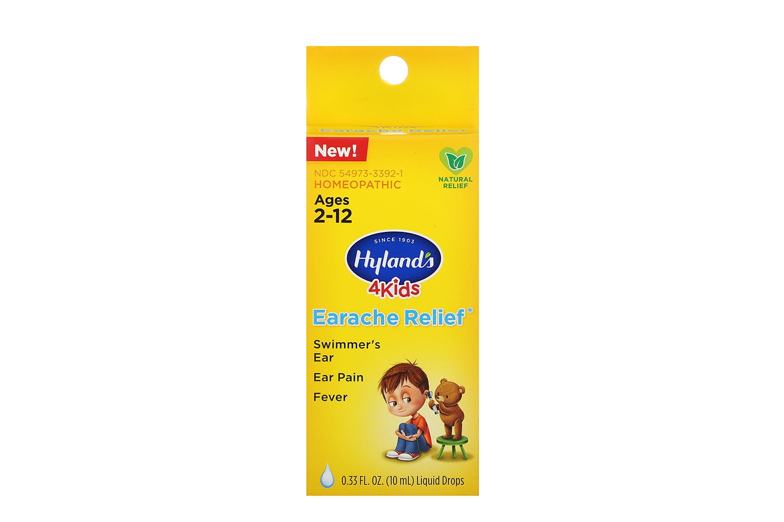 4 Kids, Earache Relief Liquid Drops, Ages 2-12, 0.33 fl oz (10 ml ...