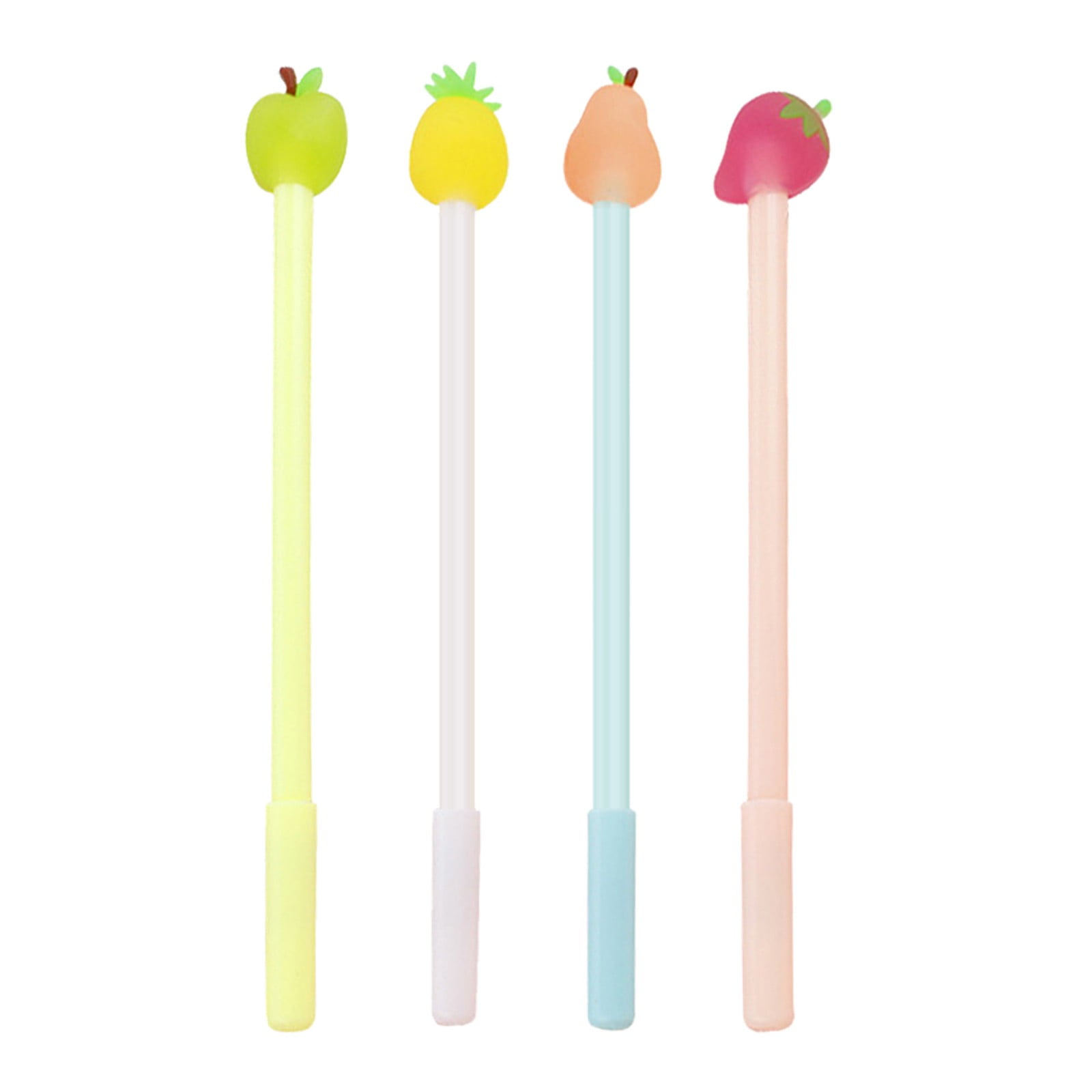 4 Kinds of 0.5Mm Fruit Water Based Pen, Cxui 4-Pack 0.5Mm Smooth Ink ...