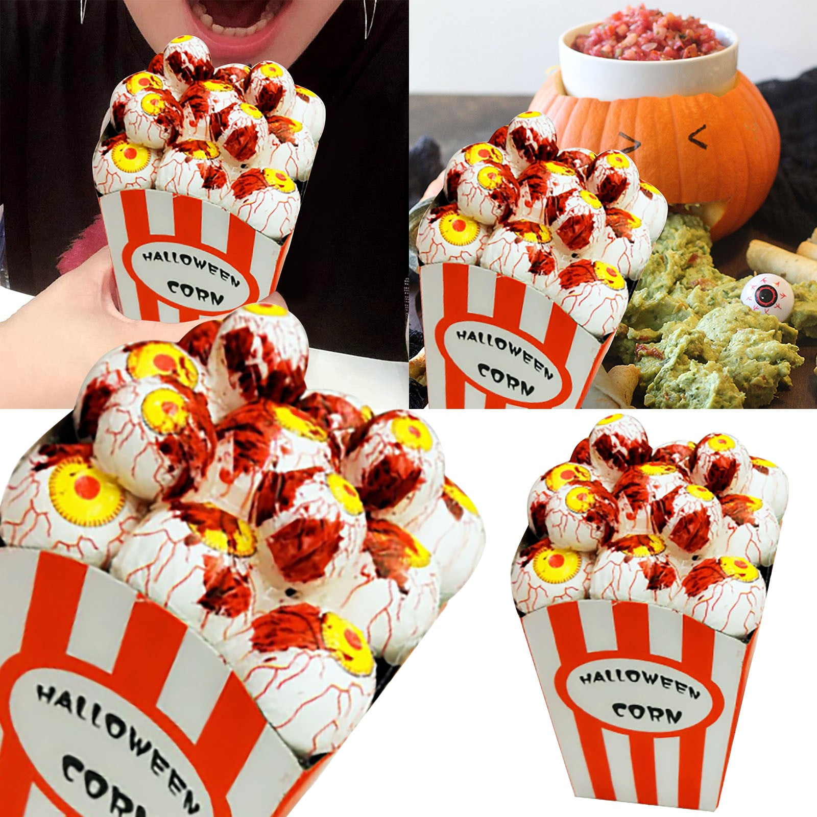 4 Kinds Of Products Popcorn Venue Layout Props Tricky Foam Eyeball ...