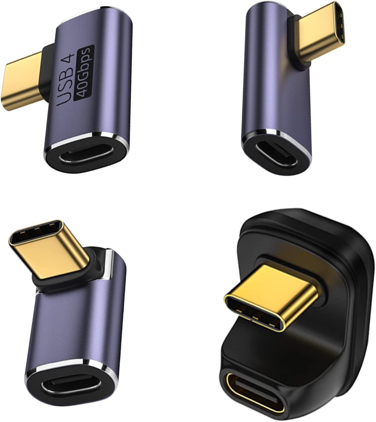 4 Kinds of USB C Adapters Kit,24 Pins Type C Connector Support ...