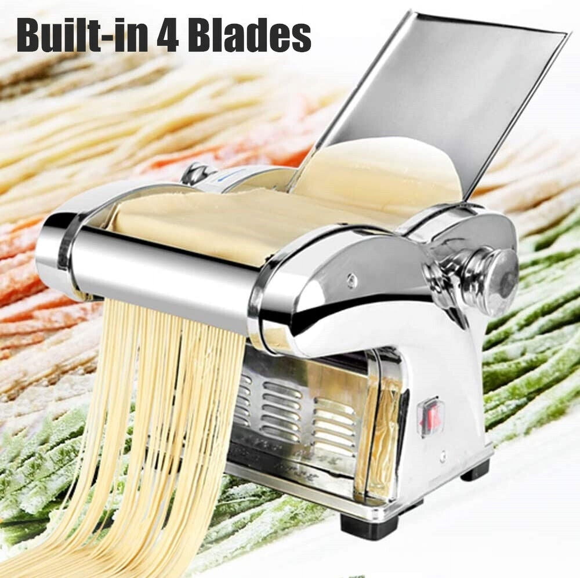 4 Knives Electric Noodle Machine Pasta Dumpling Skin Maker Machine for ...