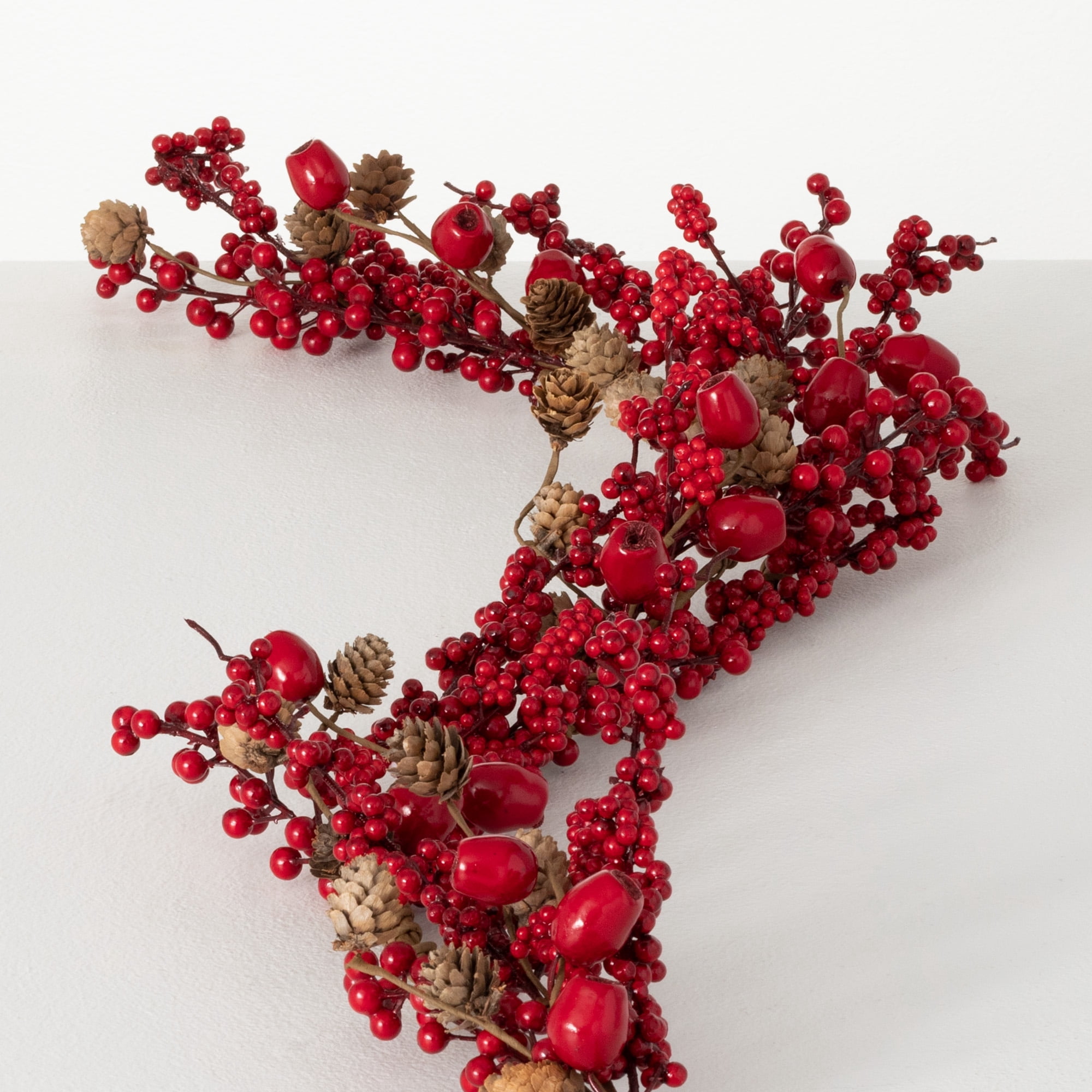 4'L Sullivans Red Berry Pod Garland, Red Christmas Garland - Walmart.com