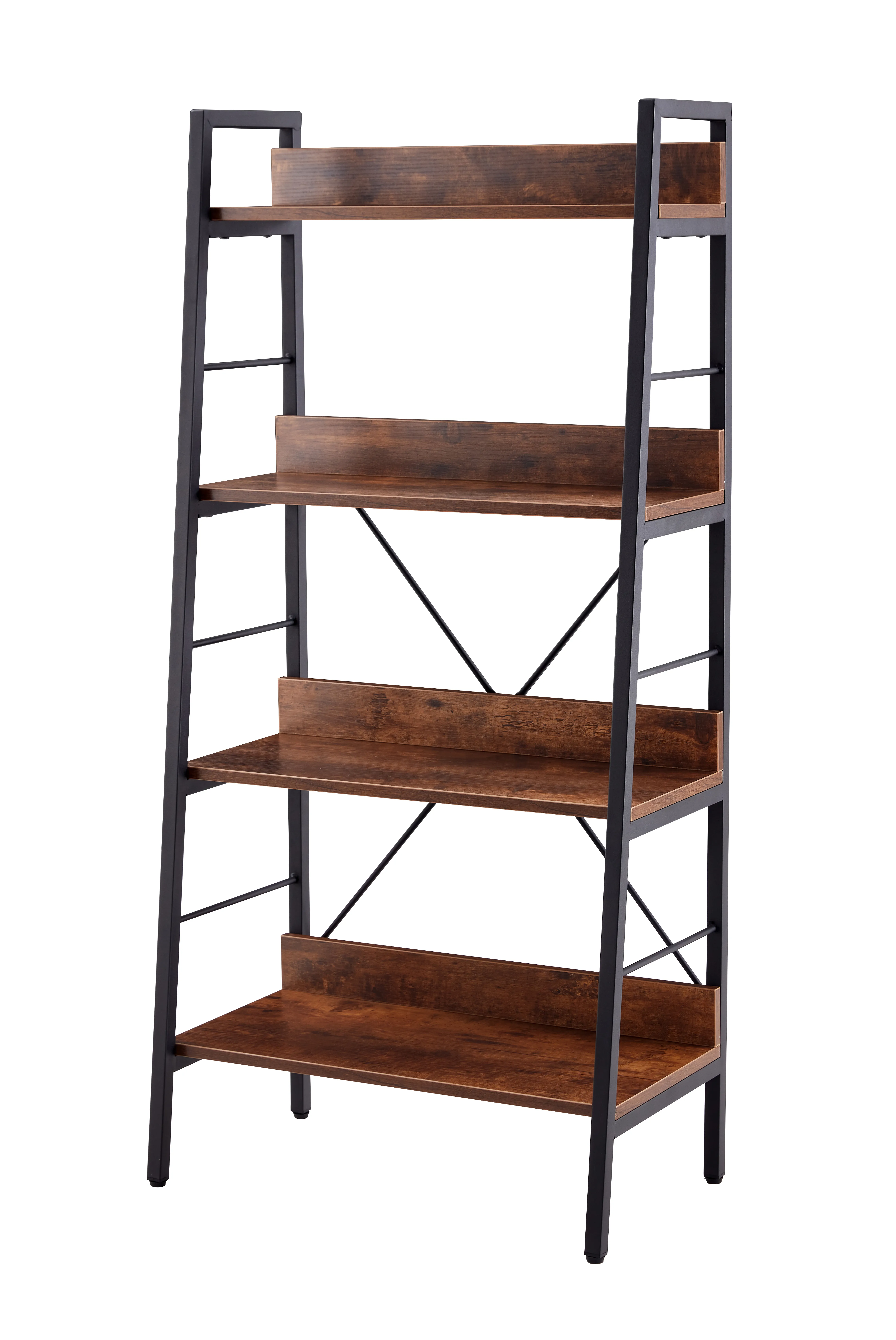4 LAYER DISPLAY BOOKSHELF H LADDER SHELF STORAGE SHELVES RACK SHELF ...