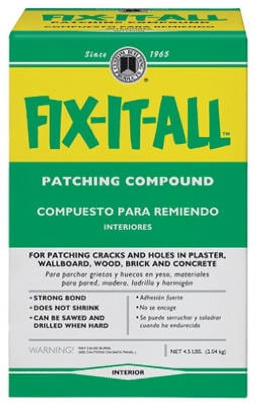 4 LB Fix It All Patching Compound Powder Repair Material For Plaster W ...