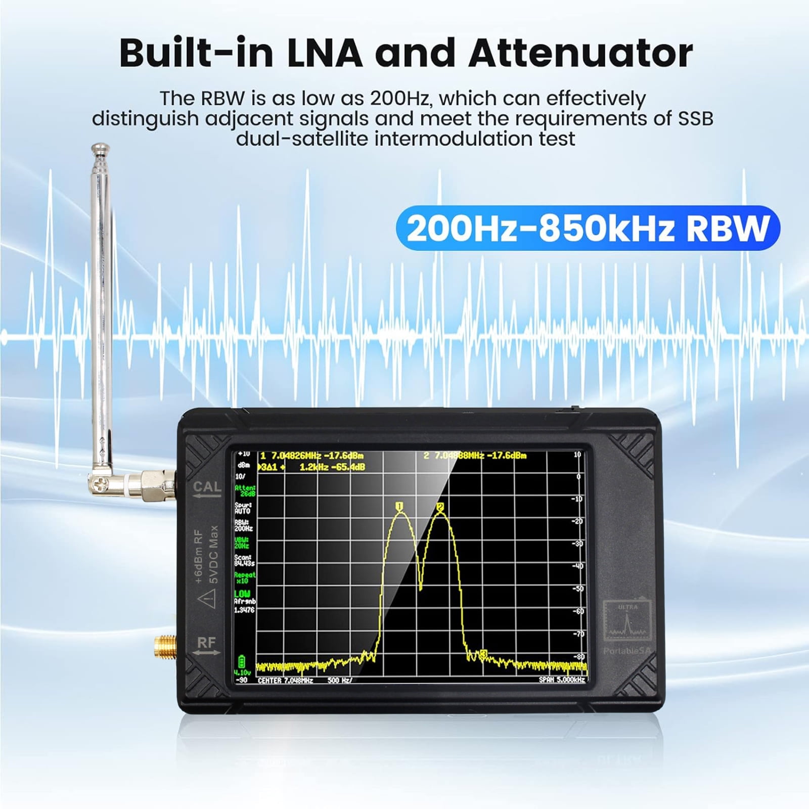 4 Lcd Touch For Tinysa Ultra Handheld Tiny Spectrum Analyzer 100k 5