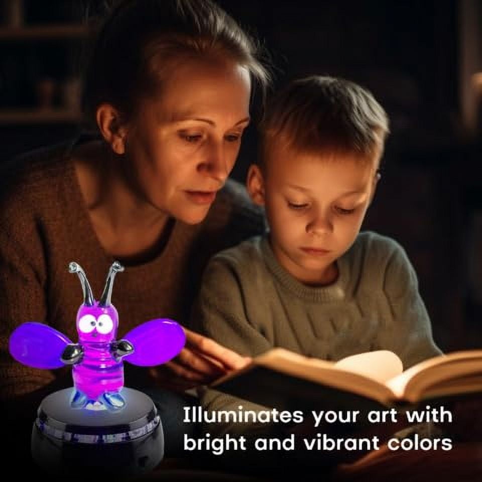 4 LED Display Base - Light Base for Glass Art - Lighted Glass Display ...