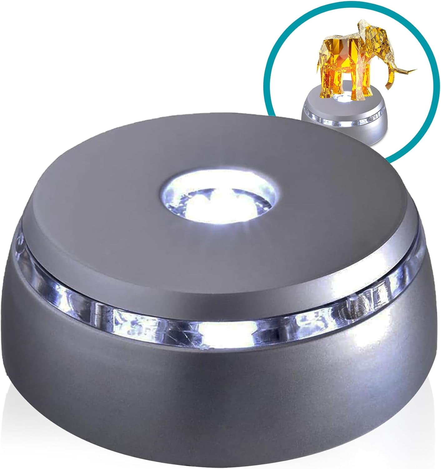 4 LED Display Base - Light Base for Glass Art - Lighted Glass Display ...