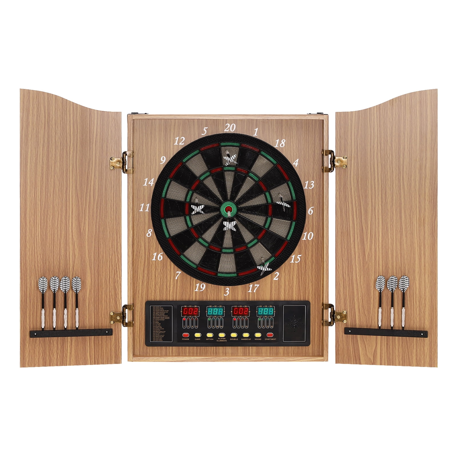 4 LED Electronic Dart Board, Electric Digital Dart Boards for Adults ...