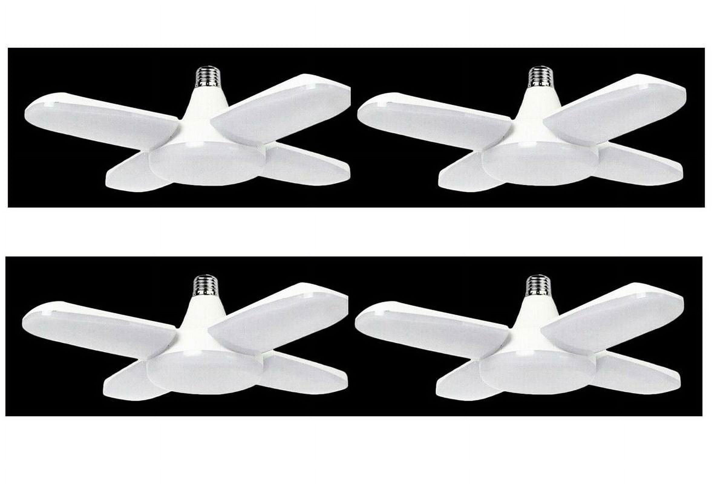 4 LED Garage Shop Work Lights 60 W 5500lm E27 Home Ceiling Fixture ...