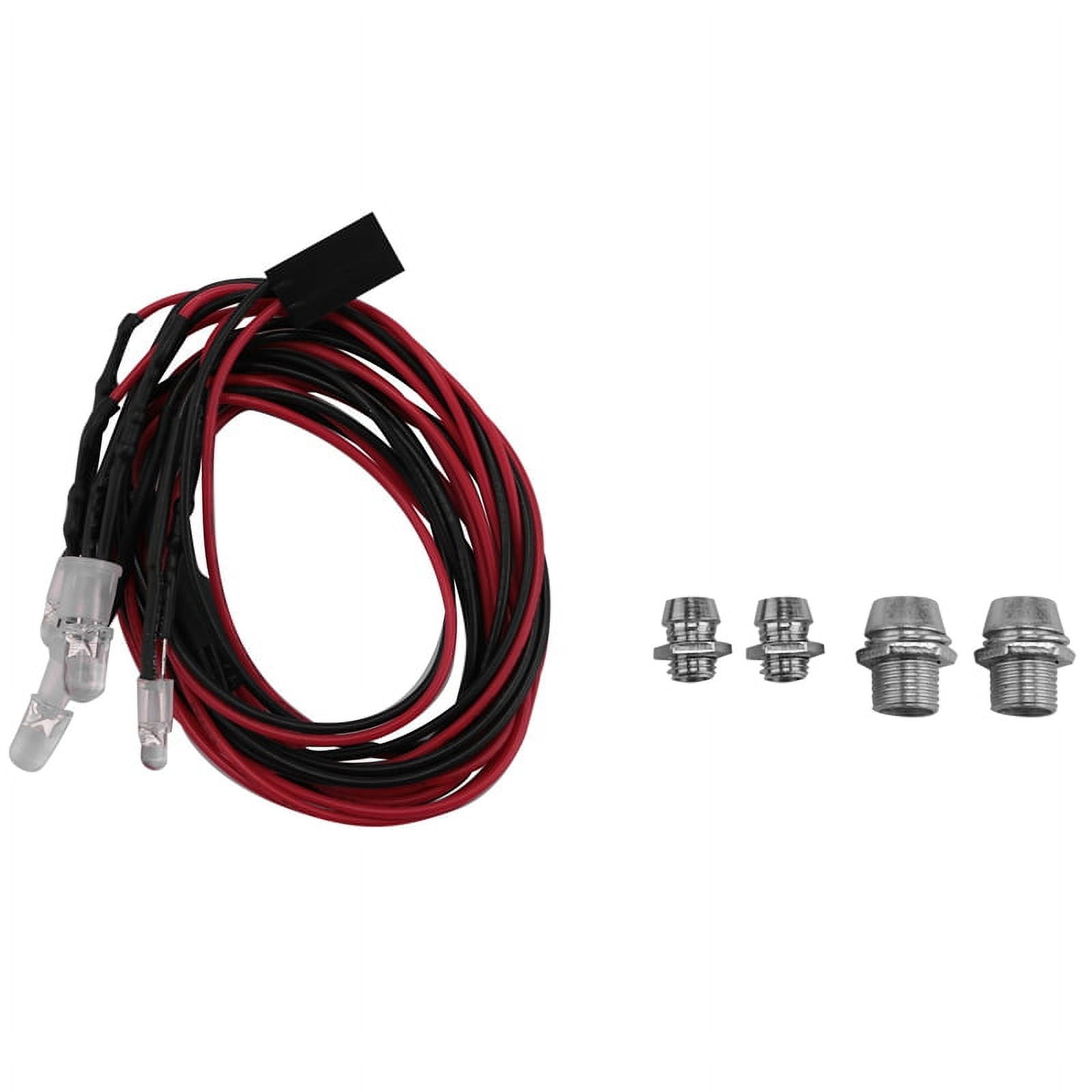 4 LED Lights Kit 2 White 2 Red for 1/10 1/8 Redcat Axial SCX10 D90 RC ...