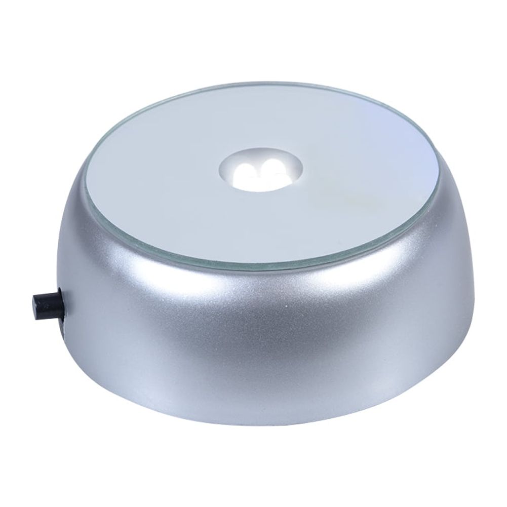 4 LED Luminous Base Light Colorful Round Stand Base for Cocktail ...