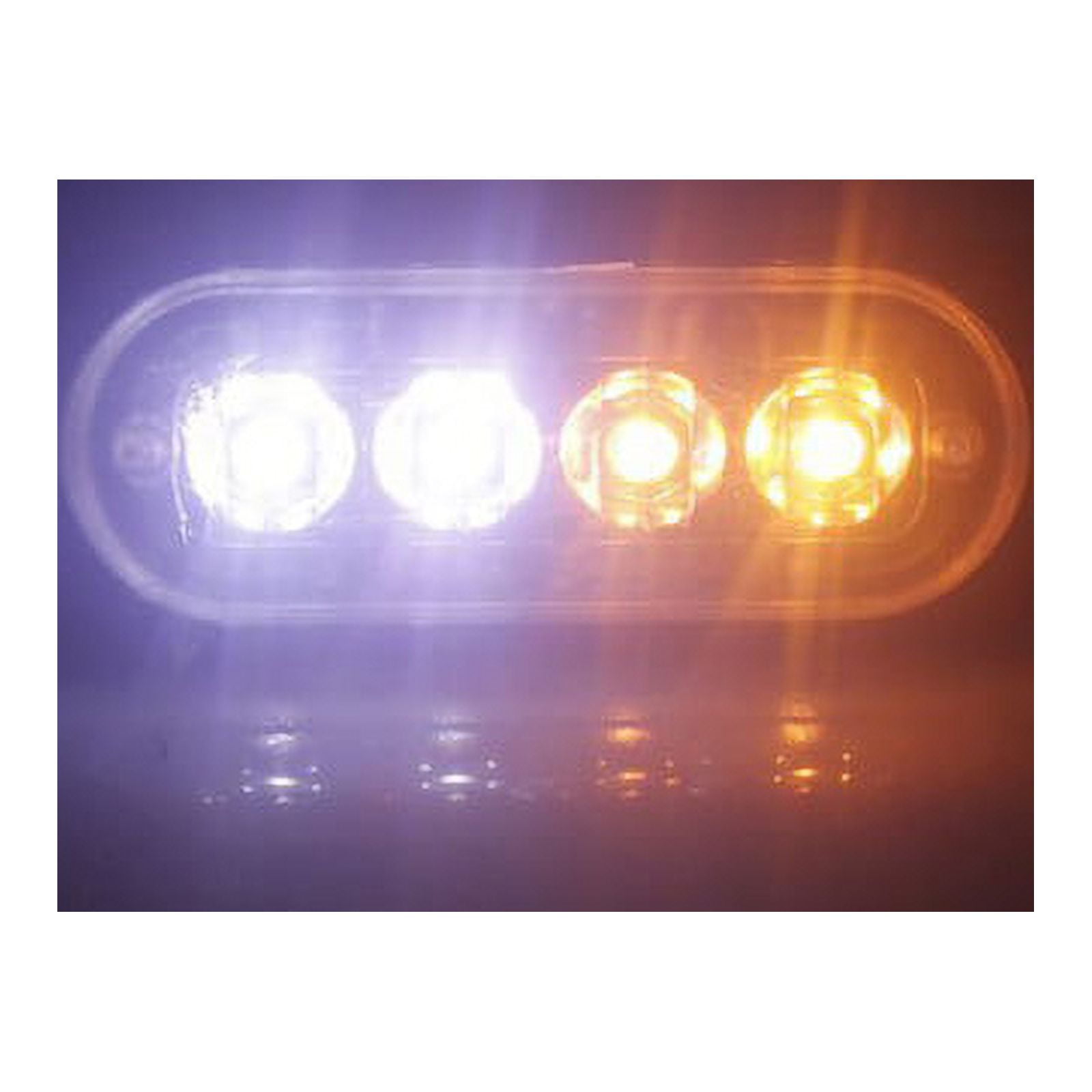 4 LED Strobe Warning Light Strobe Grill Flashing Breakdown Emergency ...