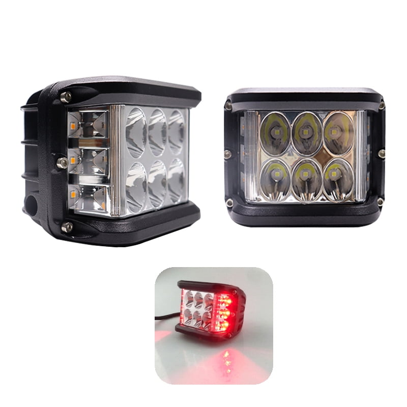 4 LED Work Light 2x Dual Side Shooter Led Light 45W Led Pod Off Road ...