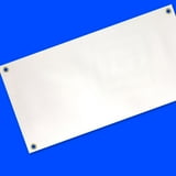 4 LESS 4x12 Ft Blank Vinyl Banner White 13oz Sign with Grommets ...