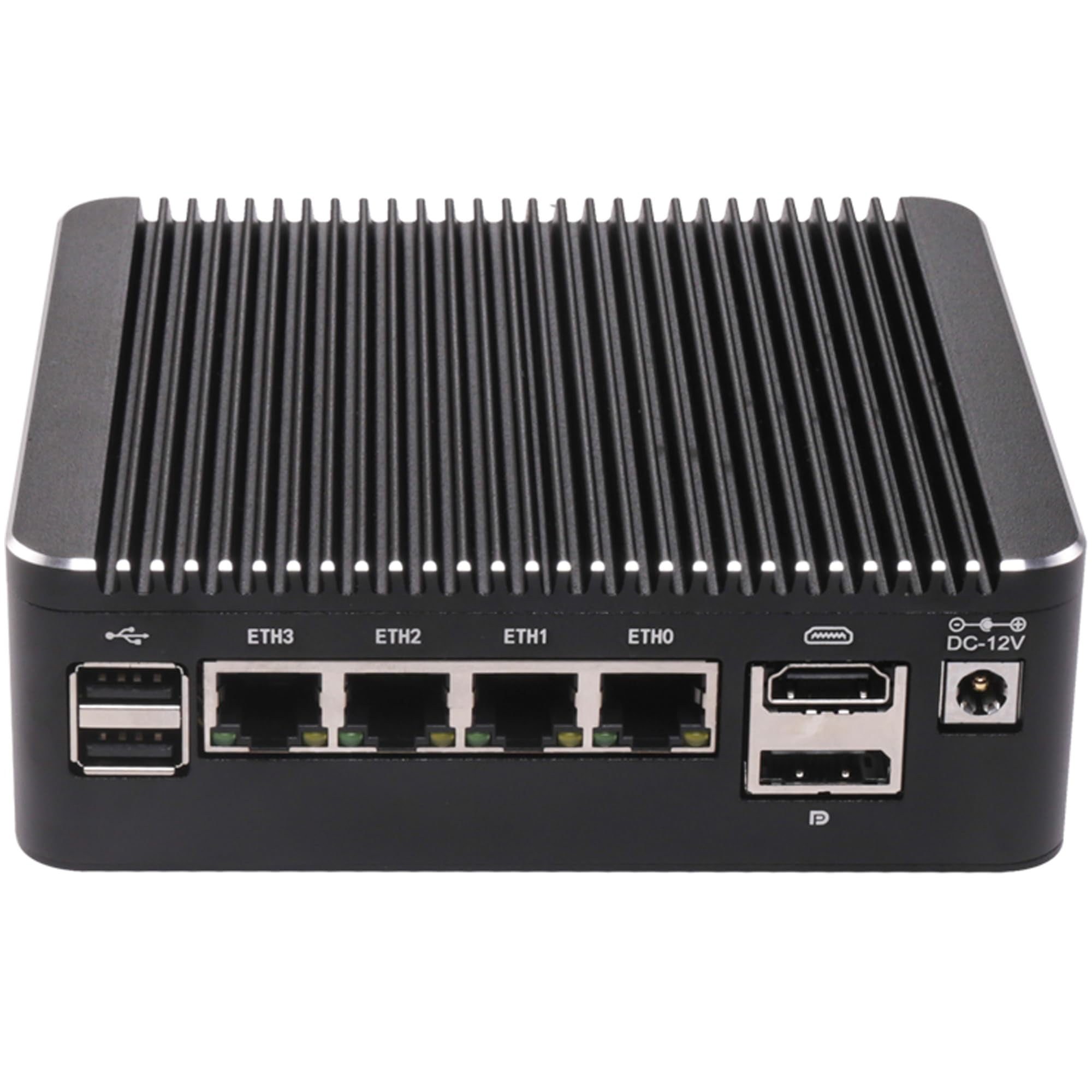 4 Lan i226 2.5G Firewall Micro Appliance, Fanless Firewall Mini PC Twin ...