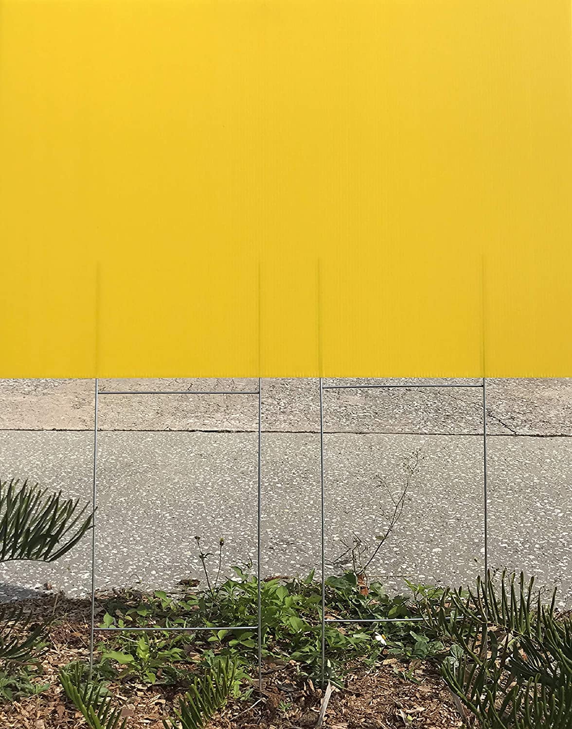 4 Large Blank Signs Panel Yellow 24" x 36" Corrugated Plastic 4mm and 8 ...