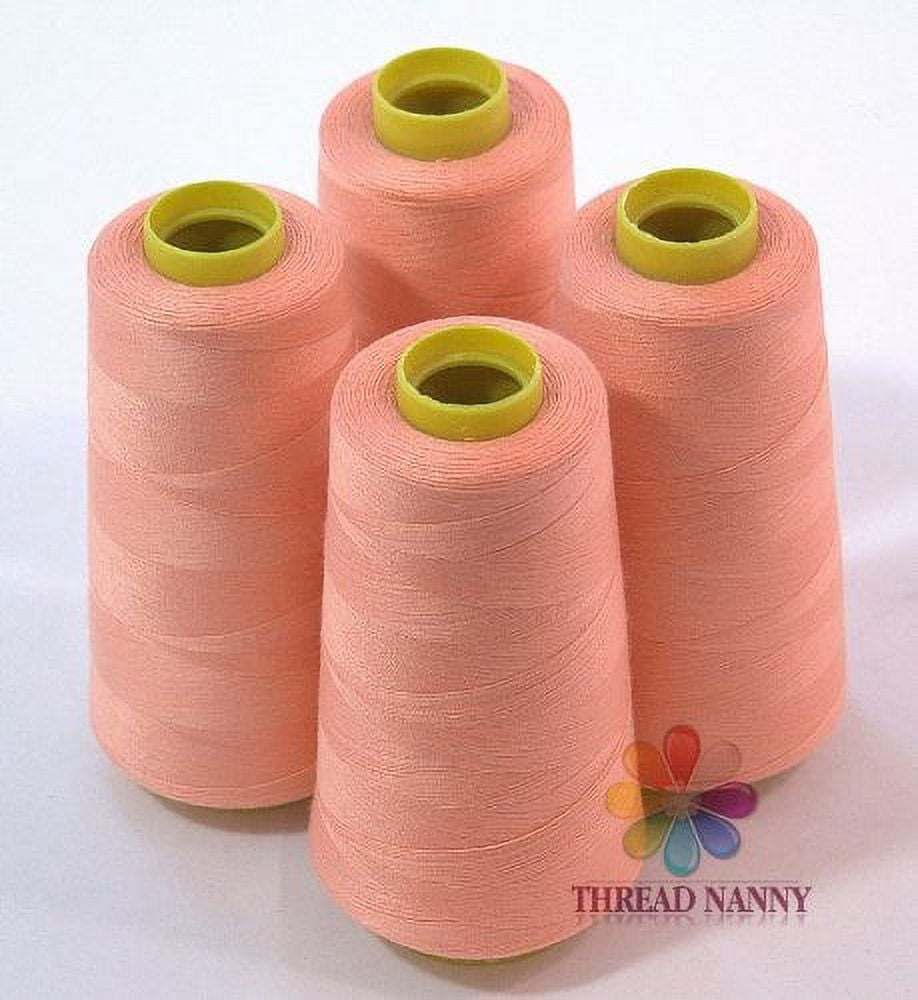 4 Large Cones (3000 yards each) of Polyester threads for Sewing ...