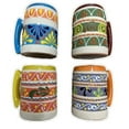 4 Large Mexican Coffee Mugs 1-Litro Jarritos Mexicanos design Tazas de ...