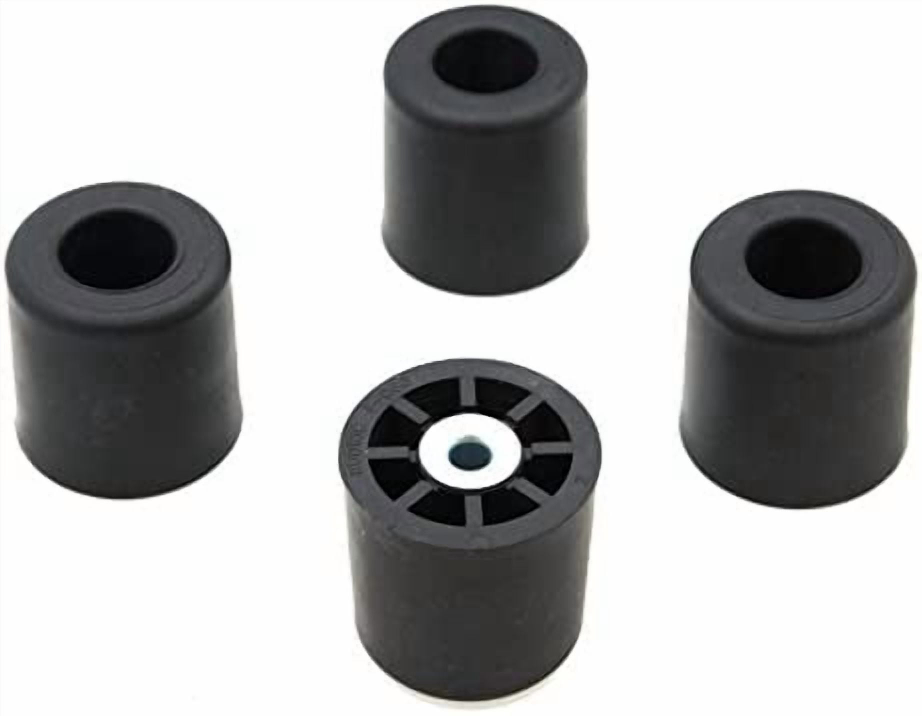 4 Large Round Cylinder Rubber FEET #1-1.375 H x 1.375- D Made in USA ...