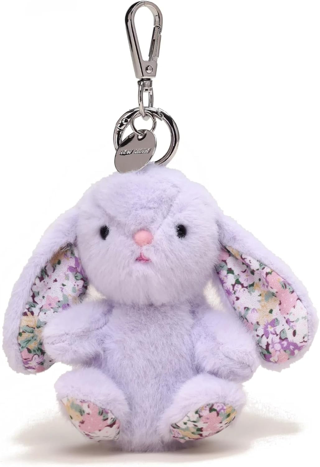 4" Lavender Sugar Easter Bunny Keychain for Backpack, Cute Keychain ...