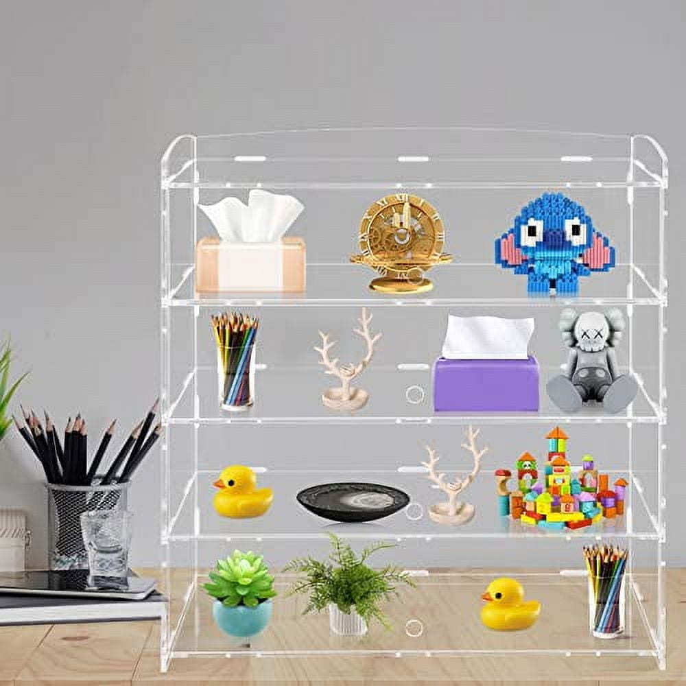 4-Layer Acrylic Pastry Display Countertop Bakery Pastry Display Case ...