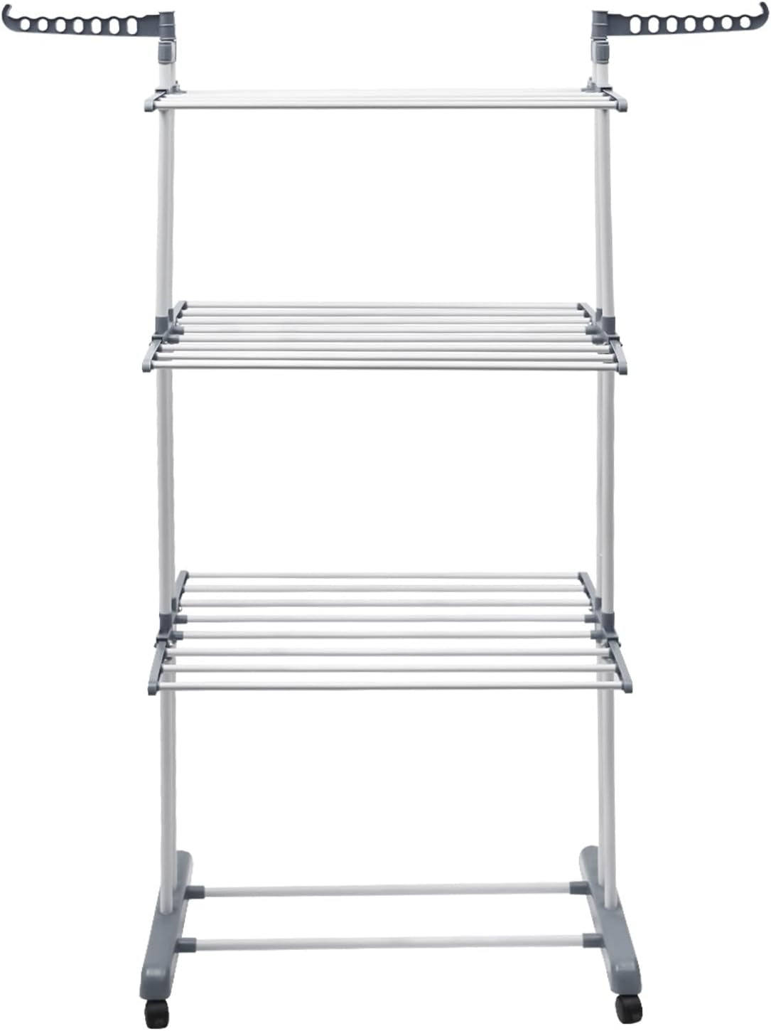 4-Layer Clothes Drying Rack Folding Clothes Rail, Multifunctional ...