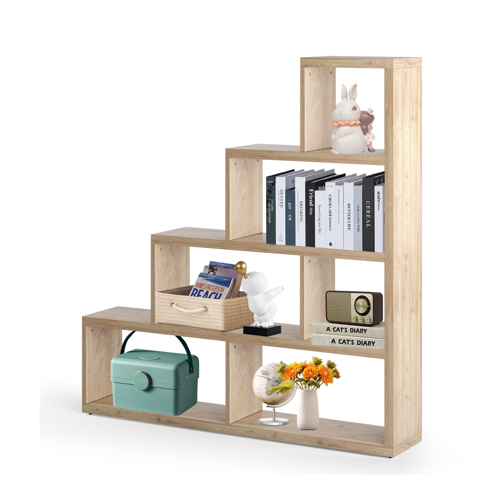 4-Layer Corner Storage Rack, L Shaped Freestanding Ladder Corner ...