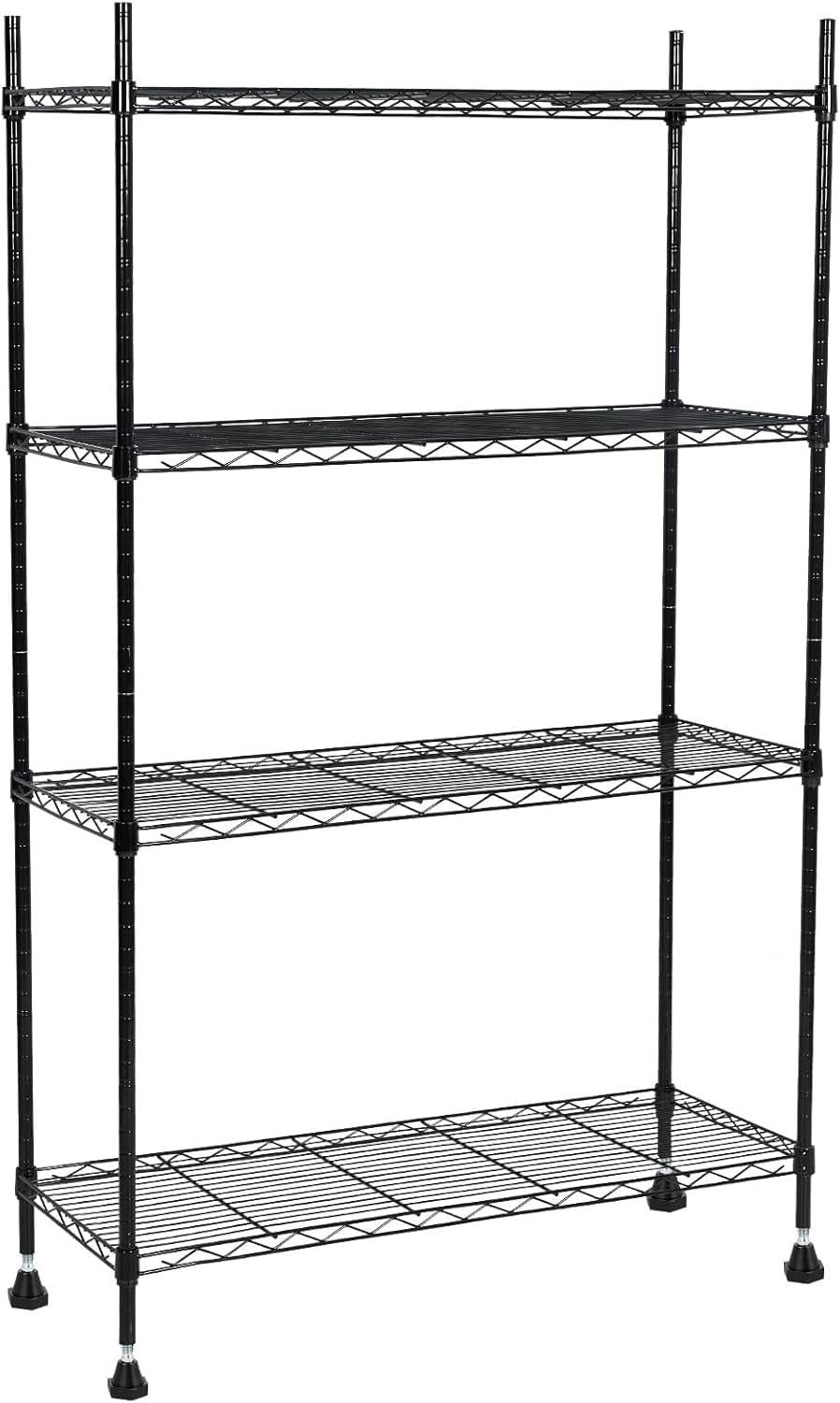 4-Layer Customizable Steel Shelving Unit, Industrial-Strength Metal ...