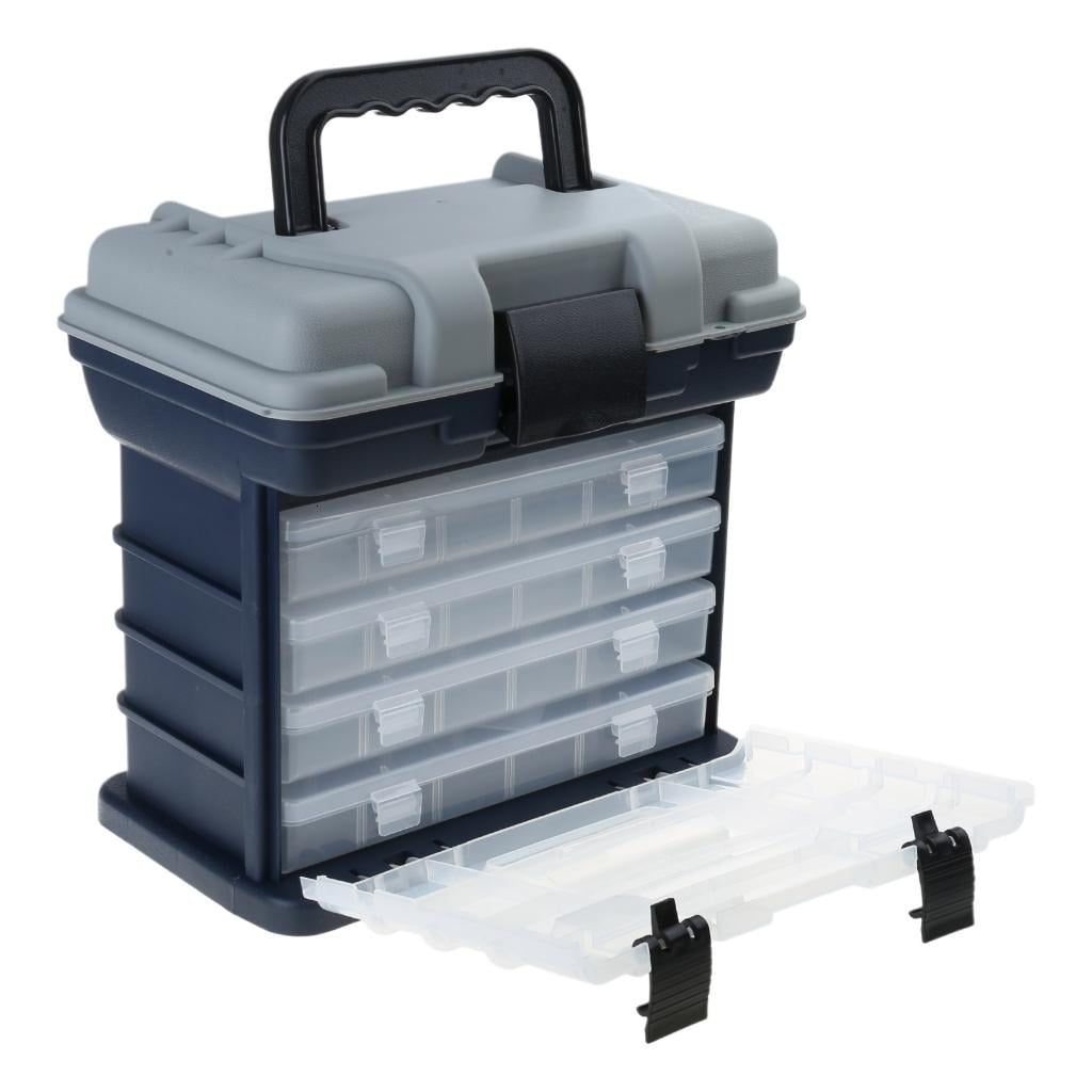 4 Layer Fishing Storage Box Movable Bait Hooks Tackle Tool Container ...