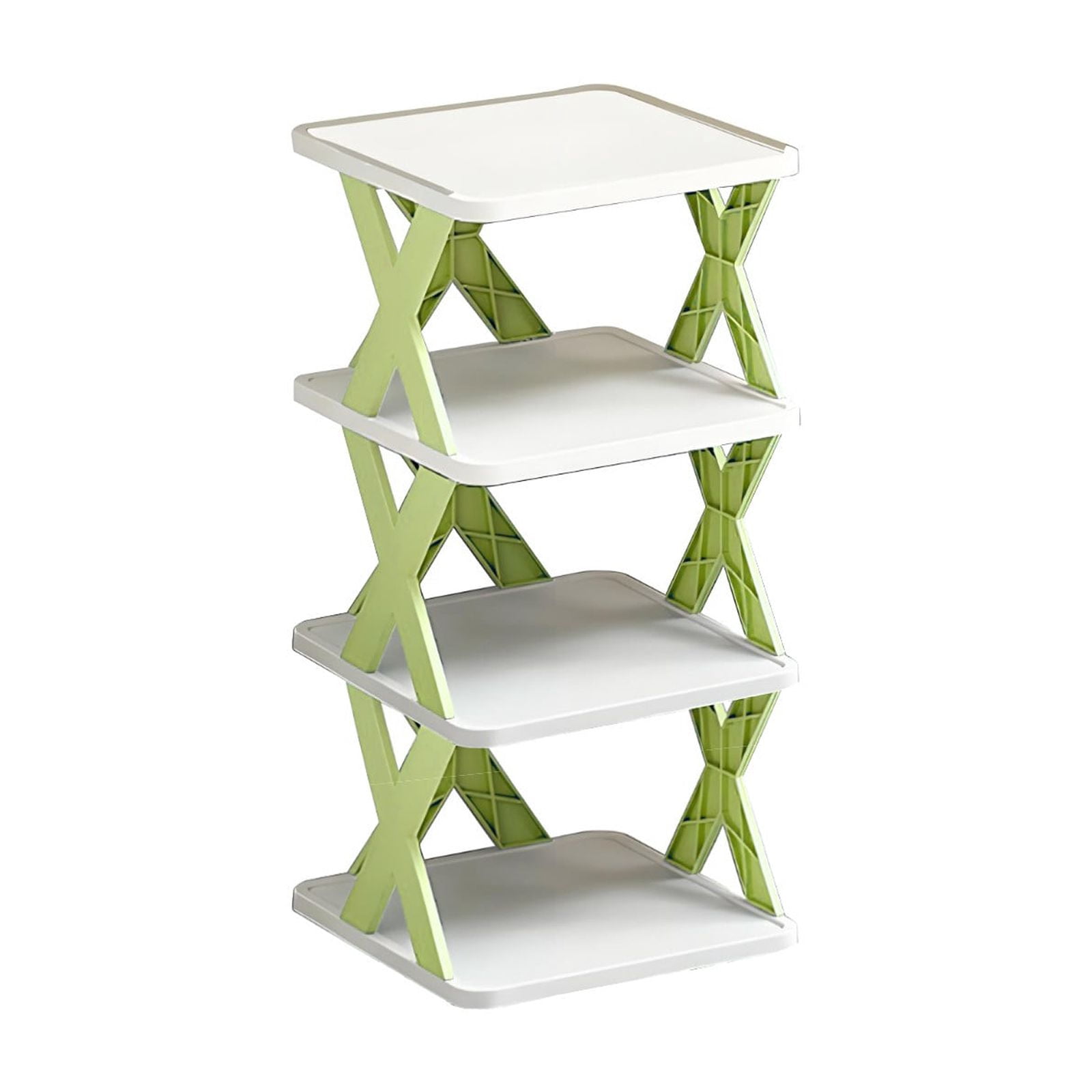 4-Layer Foldable Shoe Rack for Doorway Entryway Storage, Space Saving ...