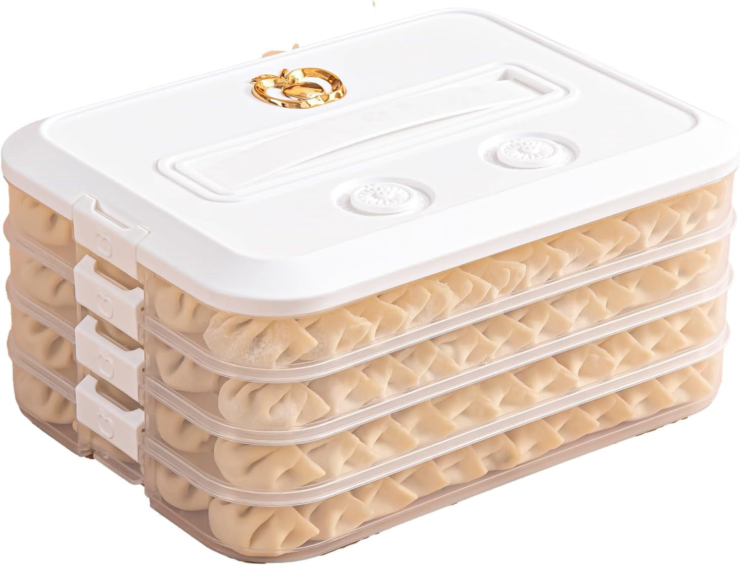 4-Layer Food Storage Containers with Lids,Cookie Storage Containers ...