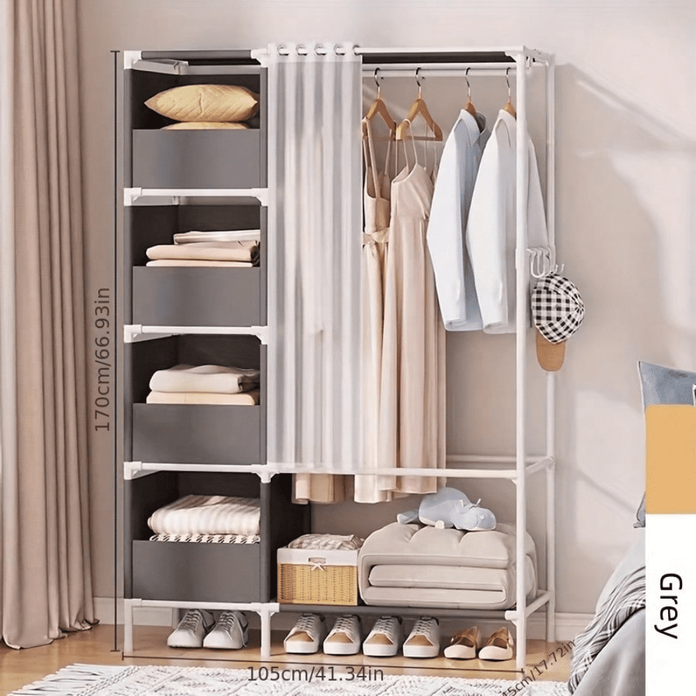 4-Layer Hangers, Independent Wardrobe Organizer, And Storage System ...