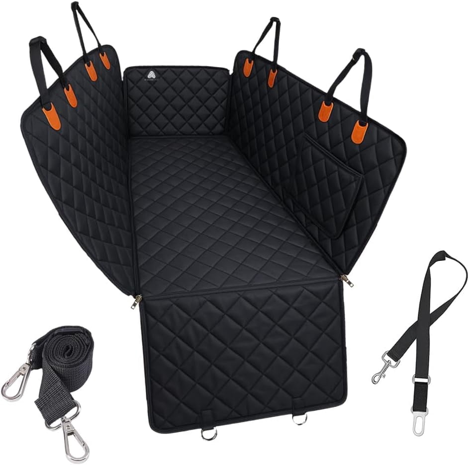 4 Layer Heavy Duty Dog Car Seat Cover, 600 D Oxford Fabric Waterproof ...