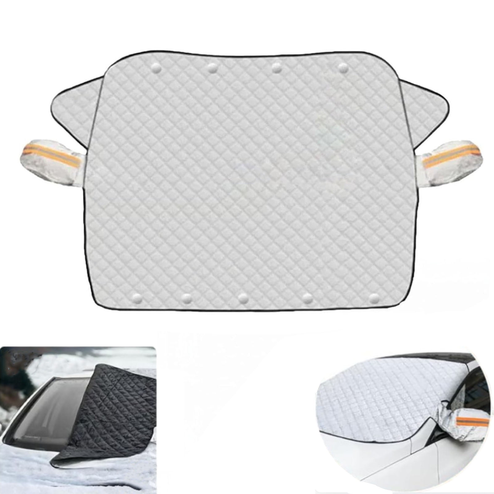 4-Layer Magnetic Windshield Cover for Car,Windshield Frost Protector ...