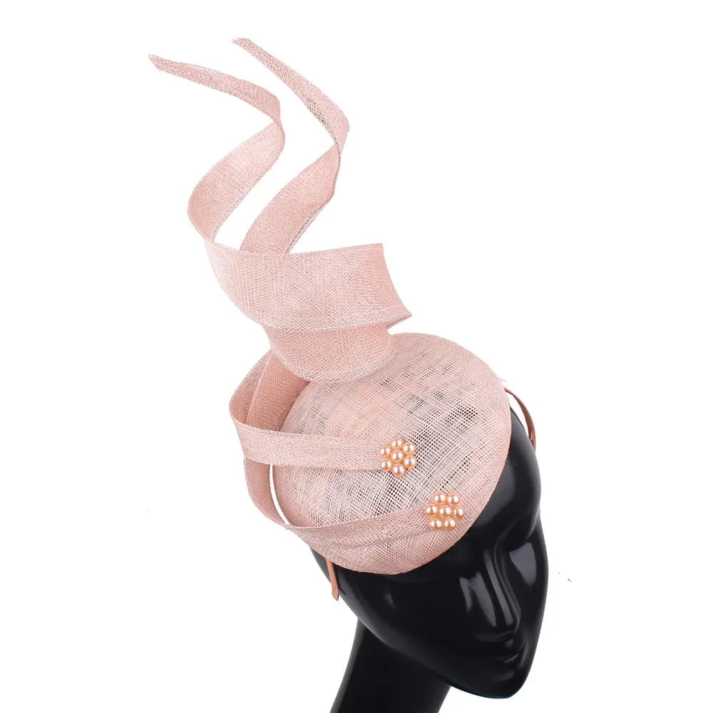 4-Layer Sinamay Light Green Fascinator Accessories Elegant Women ...