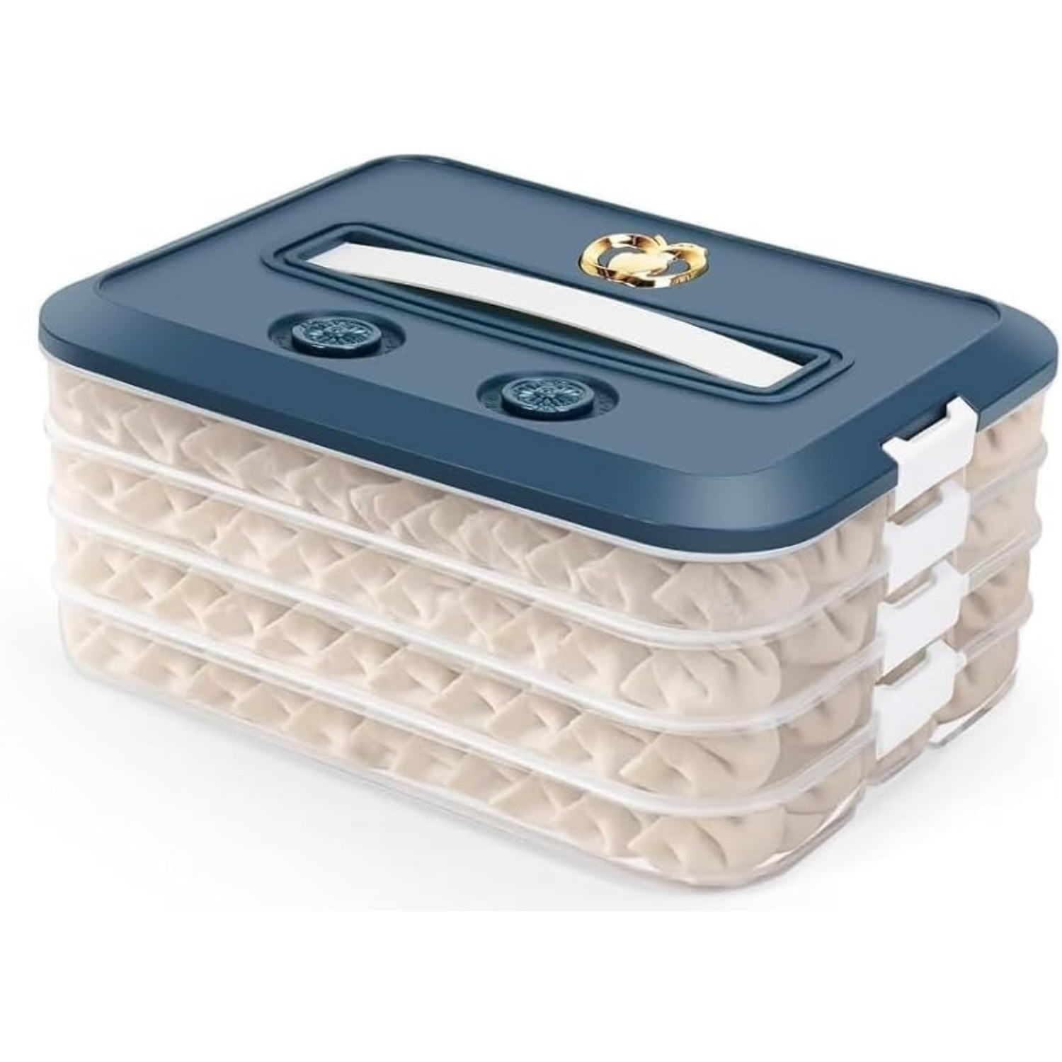 4-Layer Stackable Food Storage Containers with Lids For Airtight ...