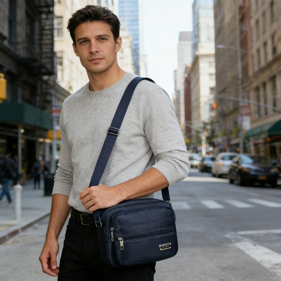 4-Layer Water-Resistant Crossbody Chest Pack, 4-Pocket Organizer Waist ...