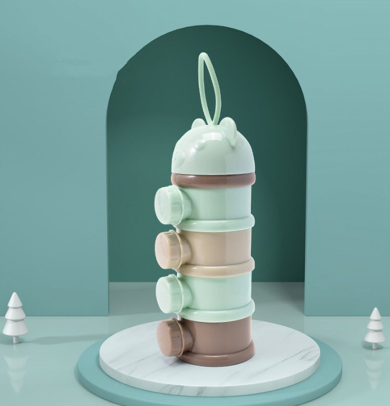 4 Layers Baby Milk Powder Dispenser, Milk Powder Pots,Candy Storage ...