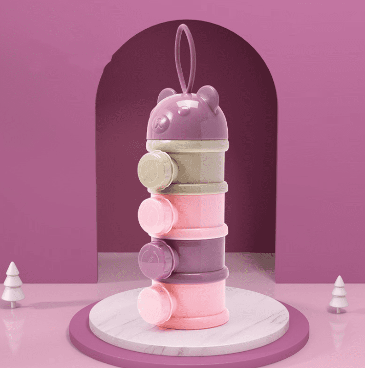 4 Layers Baby Milk Powder Dispenser, Milk Powder Pots,Candy Storage ...