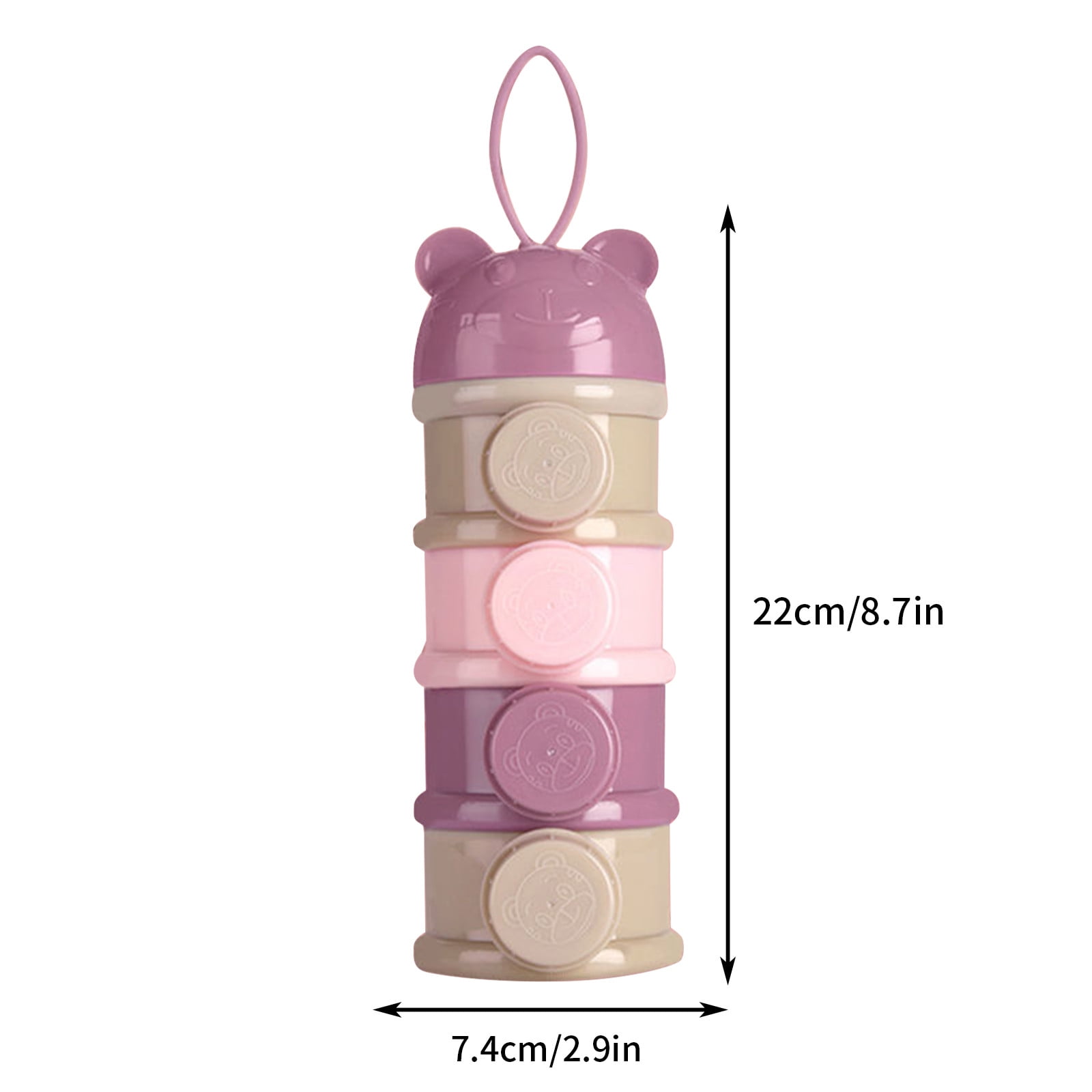 4 Layers Baby Milk Powder Formula Dispenser, Infant Milk Powder Box ...