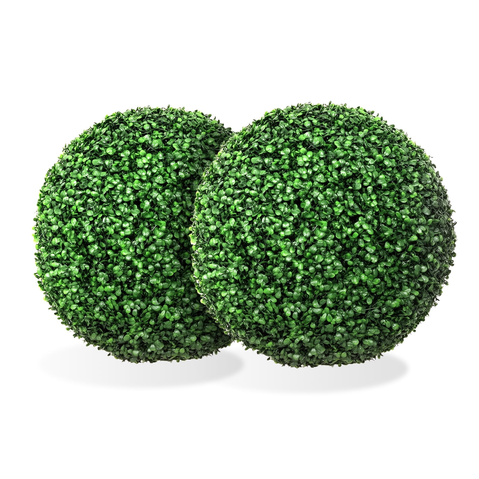 4 Layers Leaves Artificial Plant Topiary Balls, 2 PCS UV-Resistant ...