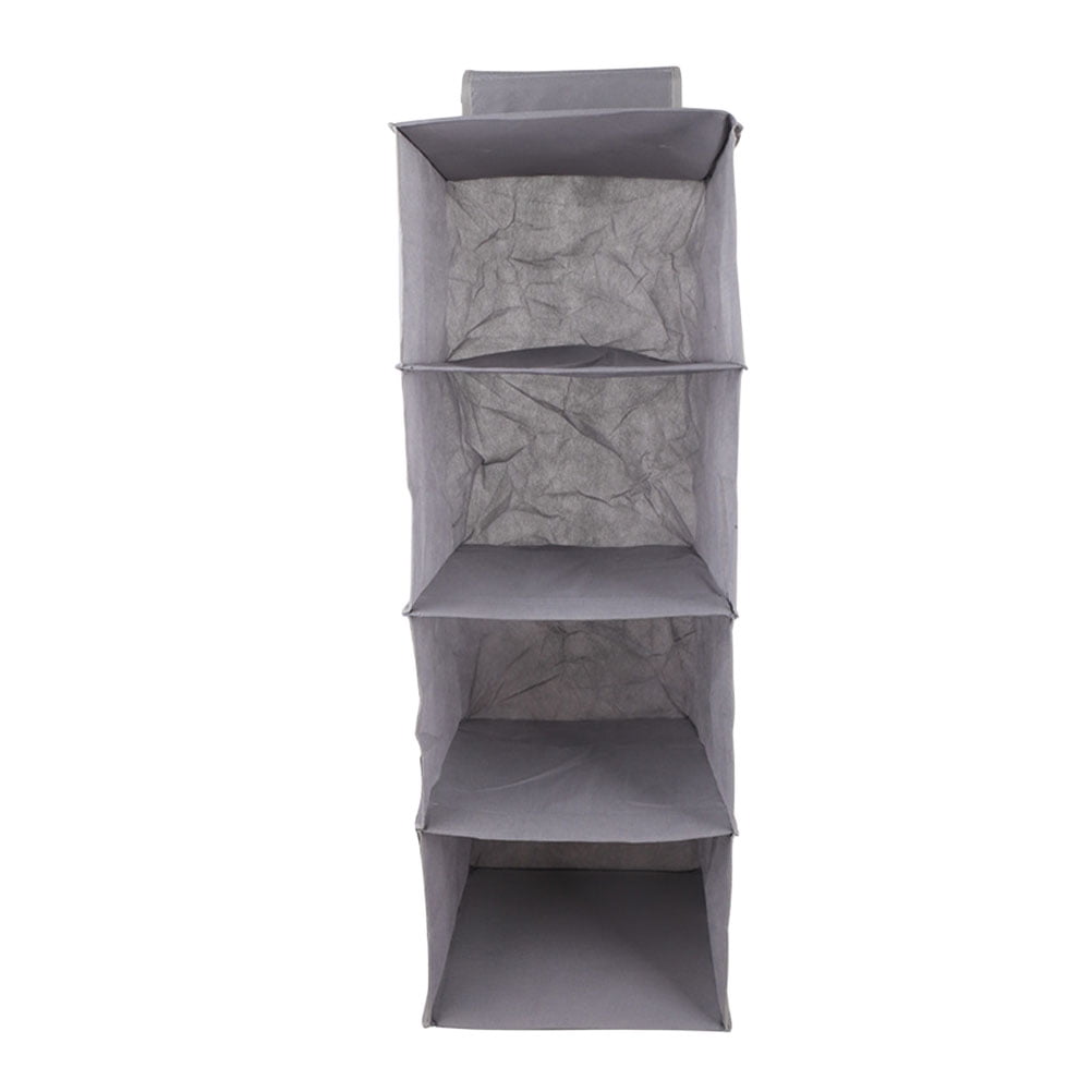 4 Layers Pocket Non-woven Fabric Hanging Bag Foldable Clothes Storage ...