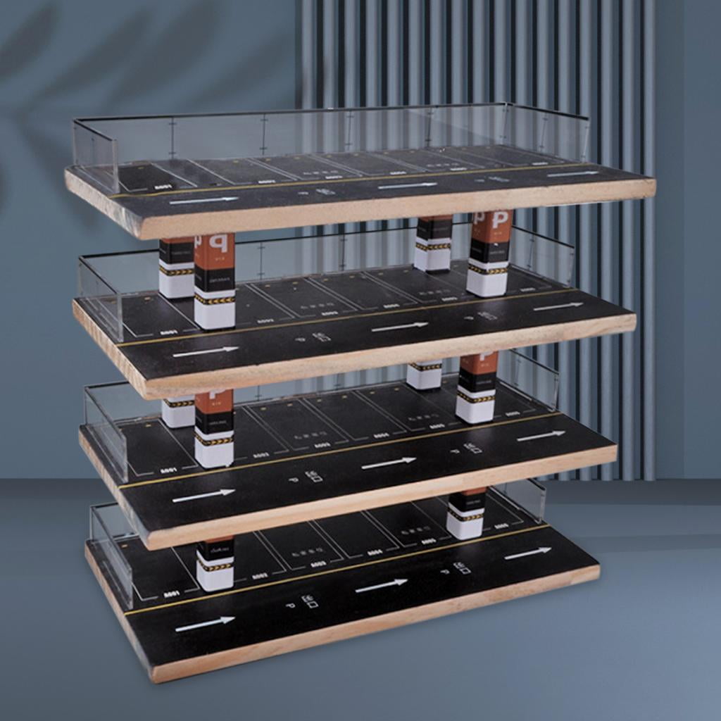 4 Layers Scenery Diorama Parking Lot Vehicle Garage Acrylic Showcase ...