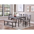 4 - Leg Table Base Style - Slat Back Chair Comfort - Dining Room ...