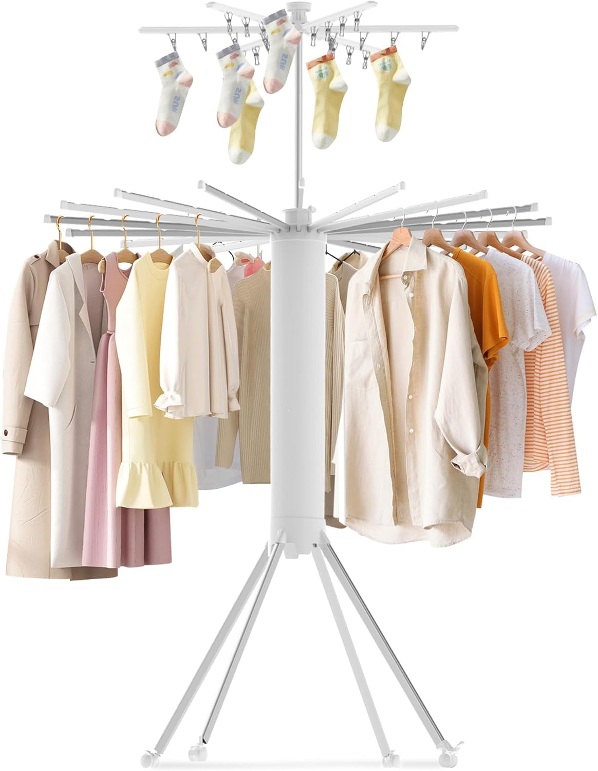 Four-Legged Clothes Drying Rack Foldable and Portable Drying Rack for ...