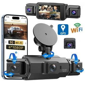 Rexing, Dash Cam, V3 1080P Front and Inside, Wi-Fi GPS - Walmart.com