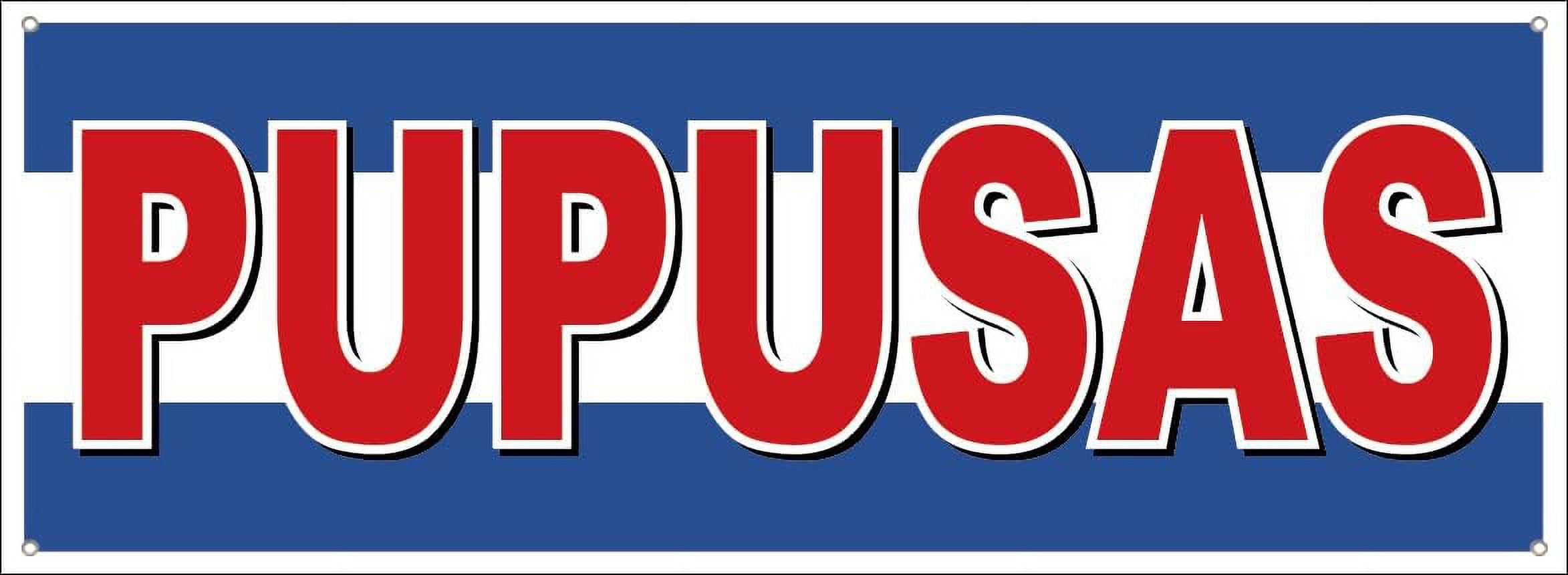 4 Less 18X48 Inch PUPUSAS Vinyl Banner Sign Bb - Walmart.com